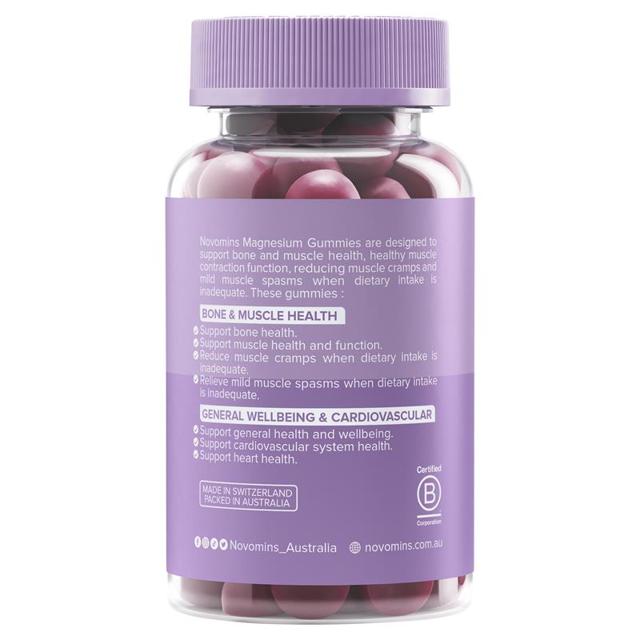 Buy Novomins Magnesium 60 Gummies NEW online at Chemist Warehouse