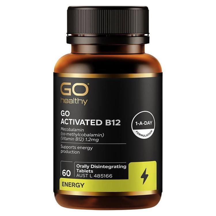 Buy Go Healthy Activated B12 60 Orally Disintegrating Tablets online at ...