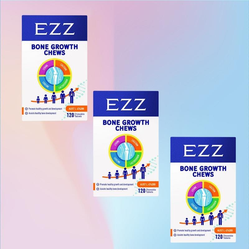 Buy EZZ Bone Growth Chew 3 Bottles 3 Pack online at Chemist Warehouse