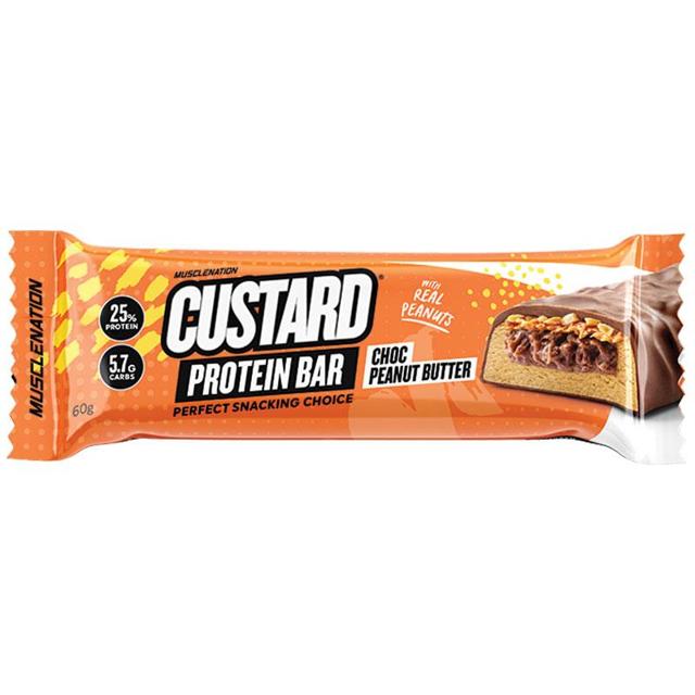 Buy Muscle Nation Custard Protein Bar Choc Peanut Butter 60g online at ...