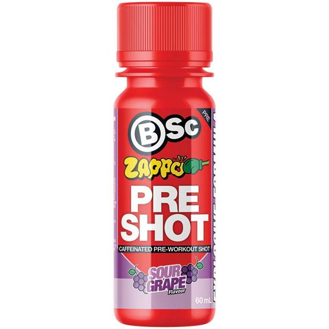 Buy BSc Pre-Workout Shot Zappo Sour Grape 60ml online at Chemist Warehouse