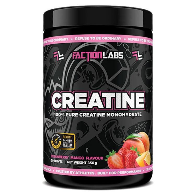 Buy Faction Labs 100% Pure Creatine Monohydrate Strawberry Mango ...