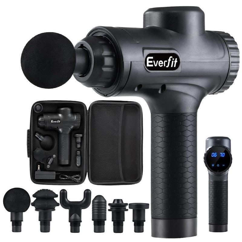 Buy Everfit Massager 30 Speed 6 Heads Vibration Muscle Massager ...