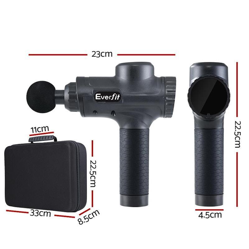 Buy Everfit Massager 30 Speed 6 Heads Vibration Muscle Massager ...