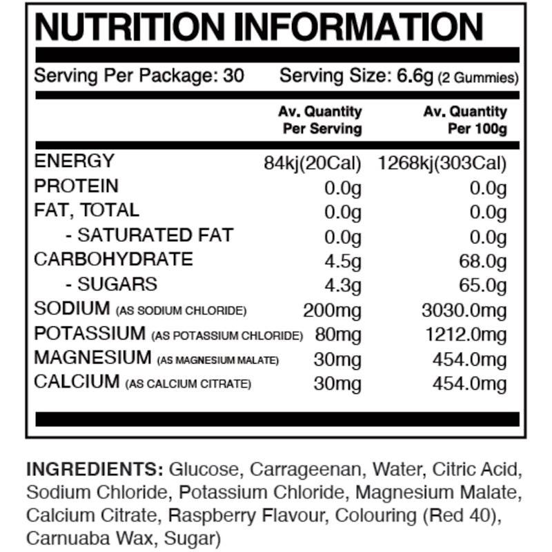 Buy Loaded Candy Electrolyte Gummies Rampage Rasbperry online at ...