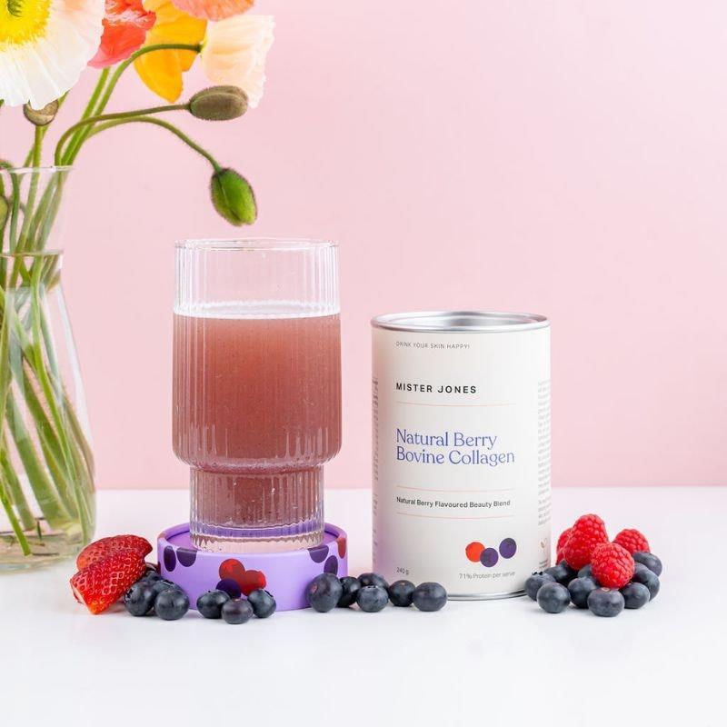 Buy Mister Jones Bovine Collagen Natural Berry 1Pack online at Chemist ...