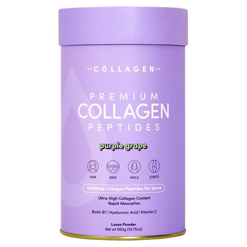 Buy The Collagen Co Premium Collagen Peptides Purple Grape 560g online ...