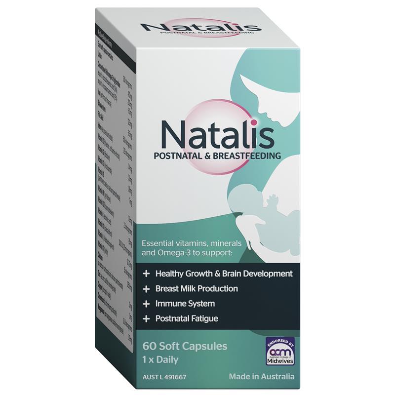 Buy Natalis PostNatal & Breastfeeding Support 60 Capsules online at ...