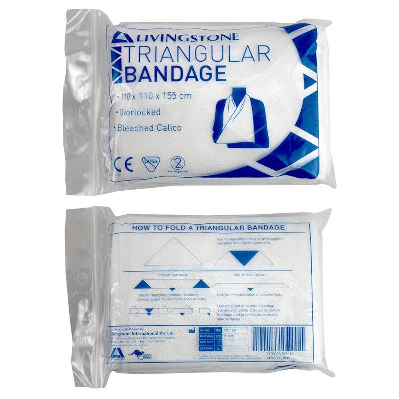 Buy Livingstone Triangular Bandage Bleached Calico 110 x 110 x 155 cm 1 ...