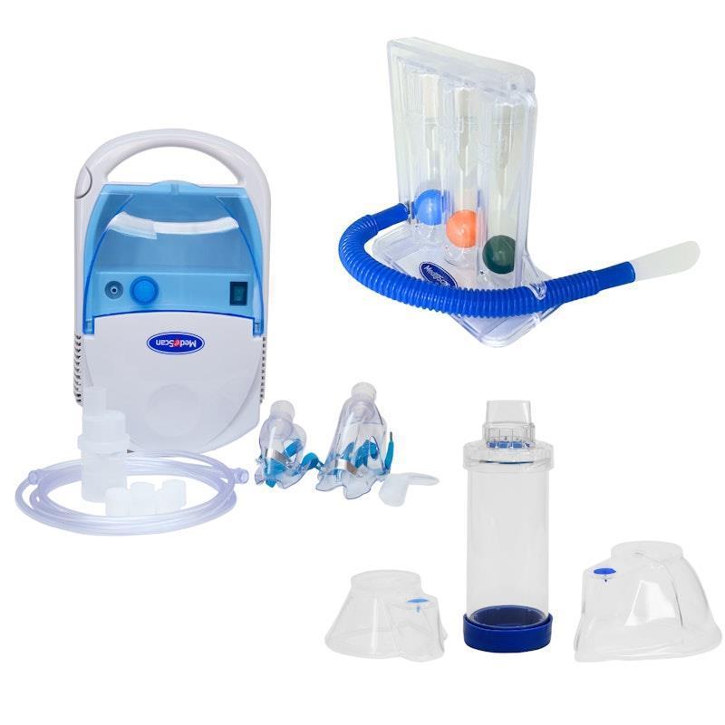 Buy MedeScan Respiratory Support Bundle Nebuliser + RespiraFit ...