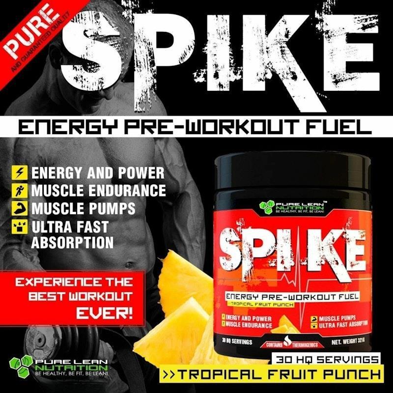 Buy Pure Lean Nutrition SPIKE Pre Workout Extreme Focus Energy Fuel Gym ...