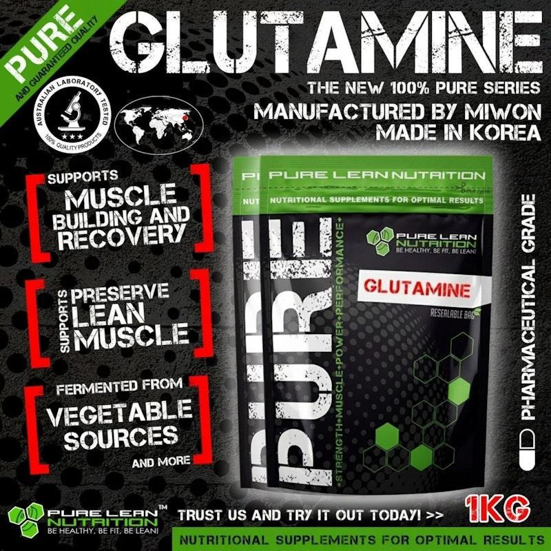 Buy Pure Lean Nutrition Pure Micronised L-Glutamine Powder 1Kg online ...