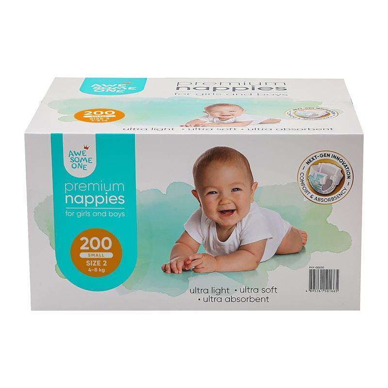 Buy Awesome One 200PK Size 2 Ultra Light Ultra Soft Ultra Absorbent ...