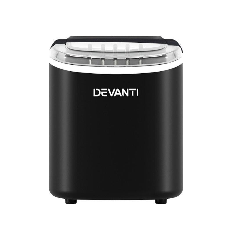 Buy Devanti 12kg Ice Maker Machine w/Self Cleaning Black online at ...