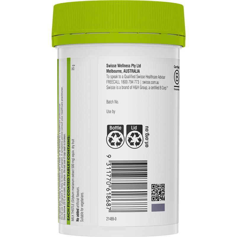 Buy Swisse Ultiboost High Strength Milk Thistle 180 Tablets online at ...
