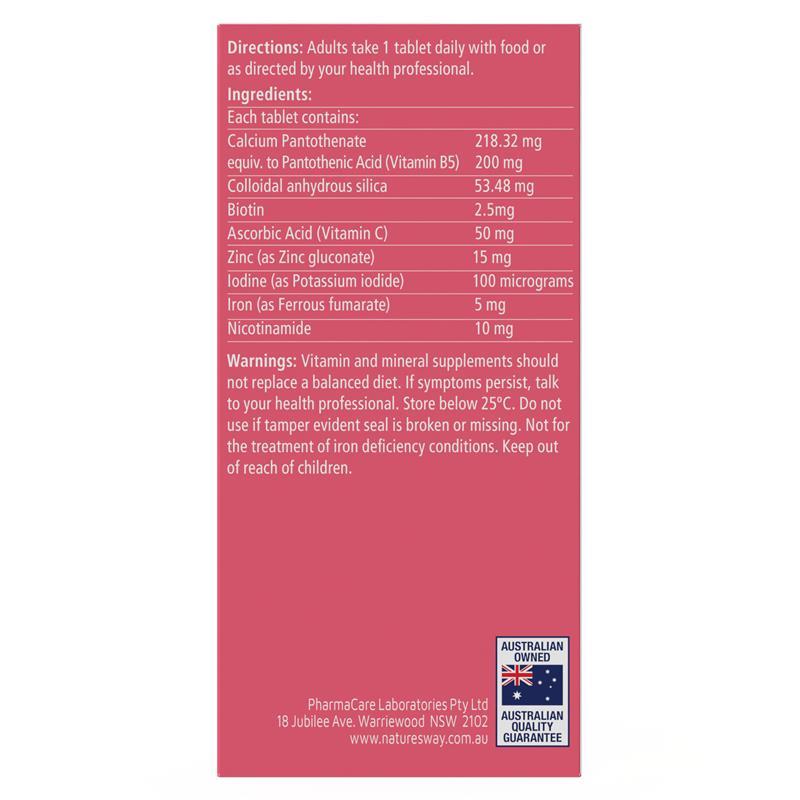 Buy Nature's Way Beauty Hair Scalp Skin & Nails 100 Tablets online at ...