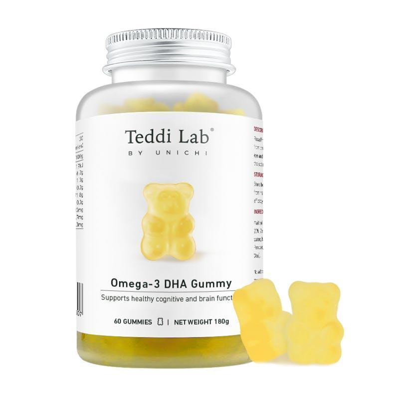 Buy Unichi Teddi Lab Omega-3 DHA Gummy 60 gummies - Brain Memory & Eye ...