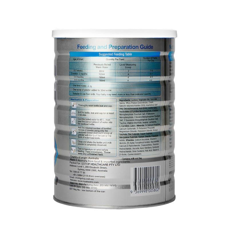 Buy Royal AUSNZ Premium Gold Infant Formula 900g online at Chemist ...