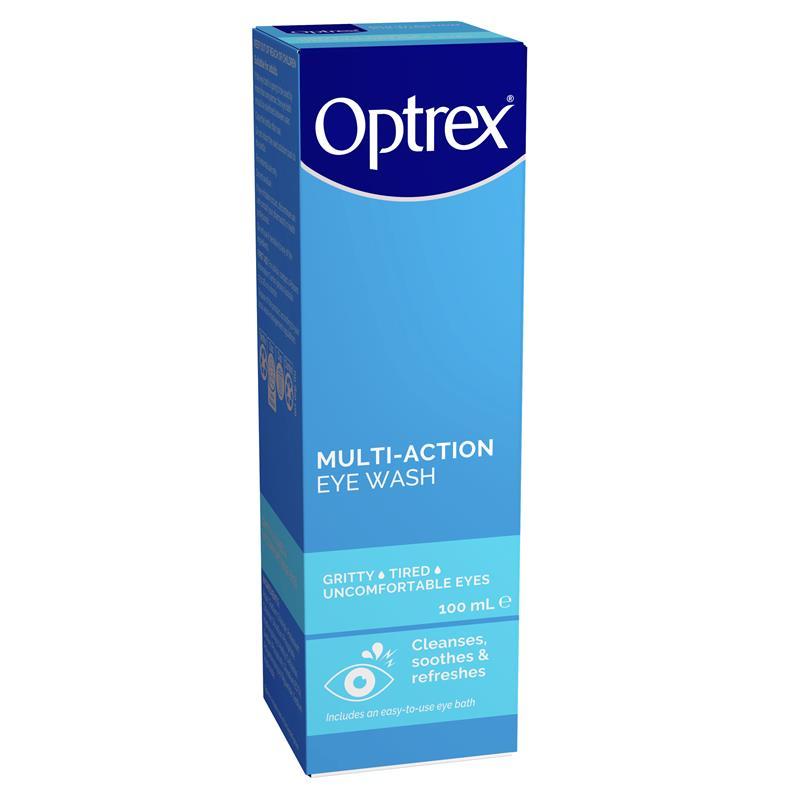 Buy Optrex Multi Action Eye Wash 100ml online at Chemist Warehouse