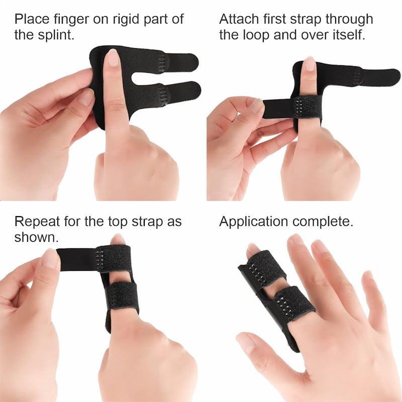 Buy BodyAssist Trigger Finger Splints - 4 Splint Bundle One Size online ...