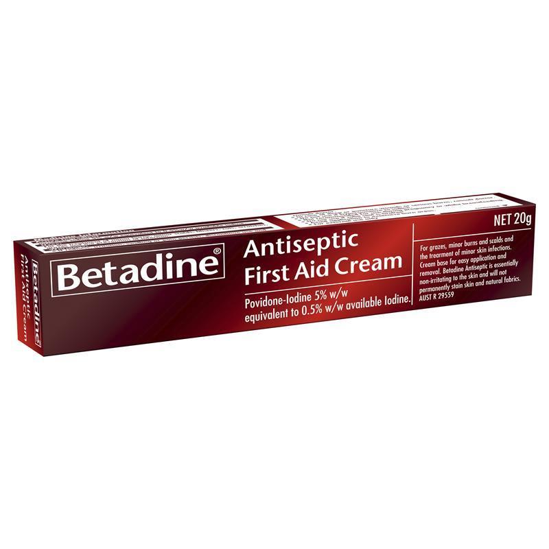 Buy Betadine Antiseptic First Aid Cream 20g online at Chemist Warehouse