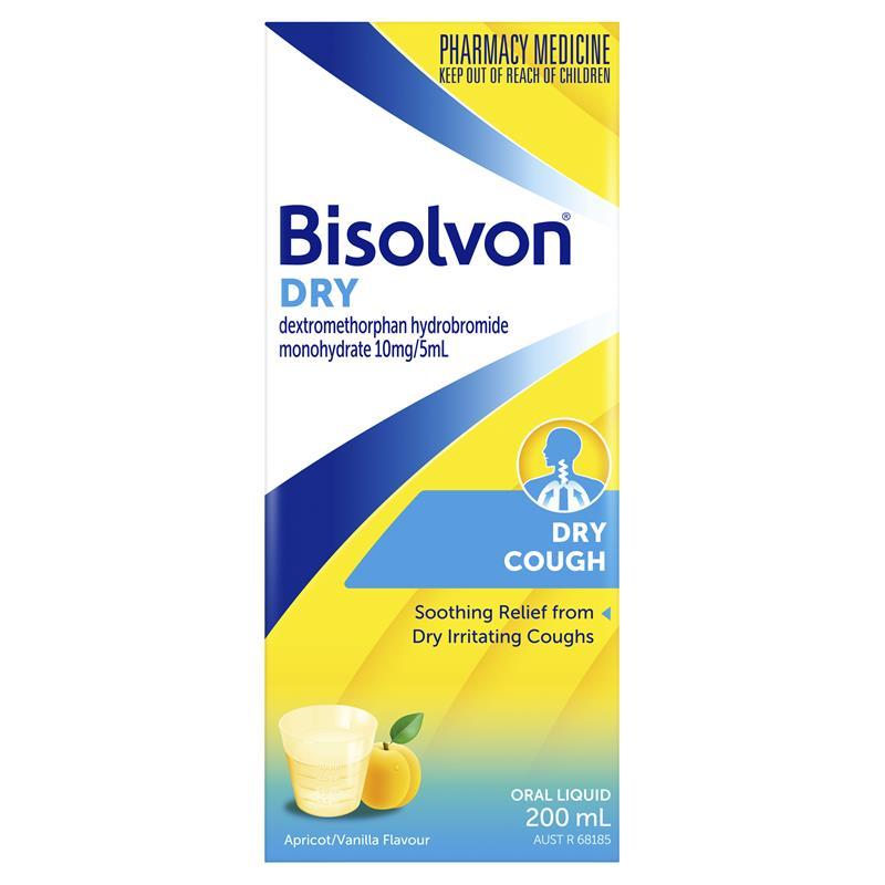Buy Bisolvon Dry Cough Liquid 200mL online at Chemist Warehouse