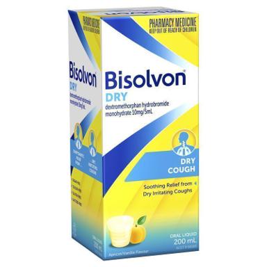 Buy Bisolvon Dry Cough Liquid 200mL online at Chemist Warehouse