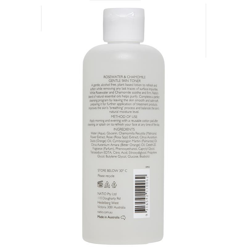 Buy Natio Skin Toner Rosewater & Chamomile 250mL online at Chemist ...