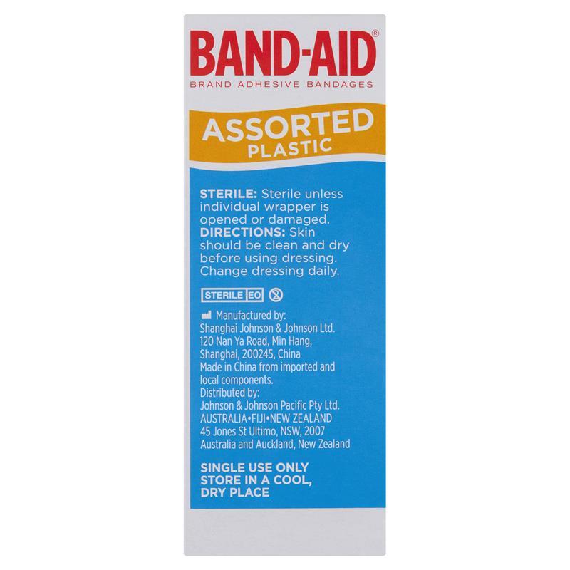 Buy Band-Aid Plastic Strips Assorted Shapes 50 Pack online at Chemist ...