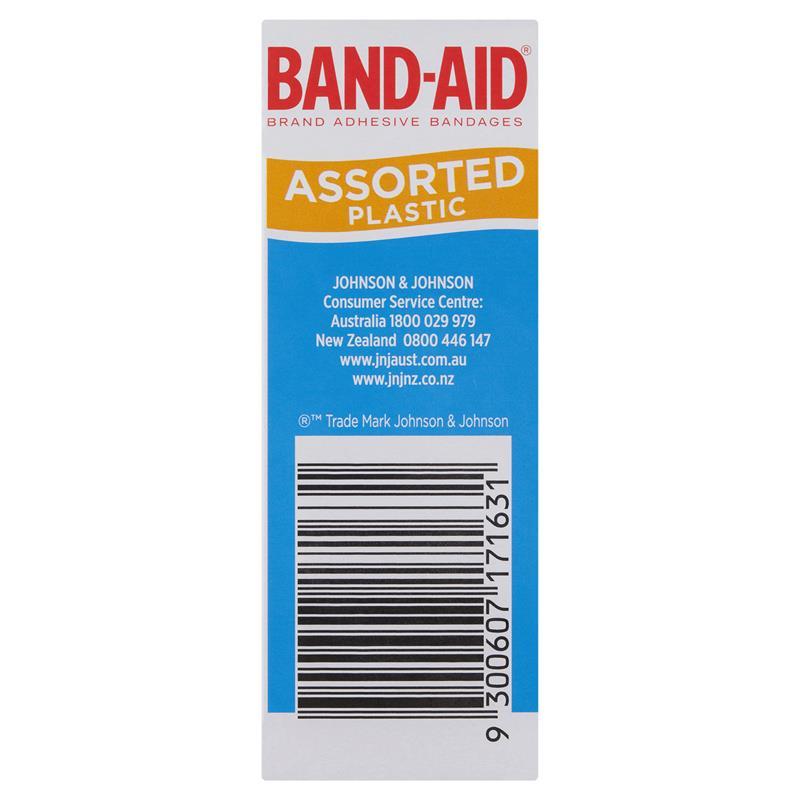 Buy Band-Aid Plastic Strips Assorted Shapes 50 Pack online at Chemist ...