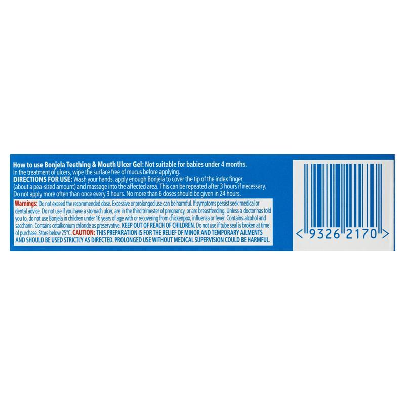 Buy Bonjela Teething and Mouth Ulcer Gel 15g online at Chemist Warehouse