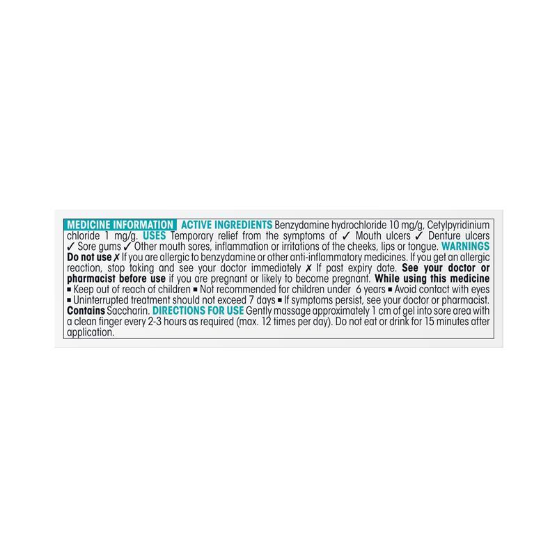 Buy Difflam Anti-inflammatory Mouth Gel Peppermint 10g online at ...