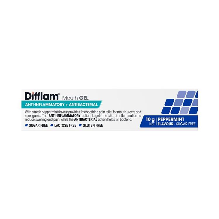Buy Difflam Anti-inflammatory Mouth Gel Peppermint 10g online at ...