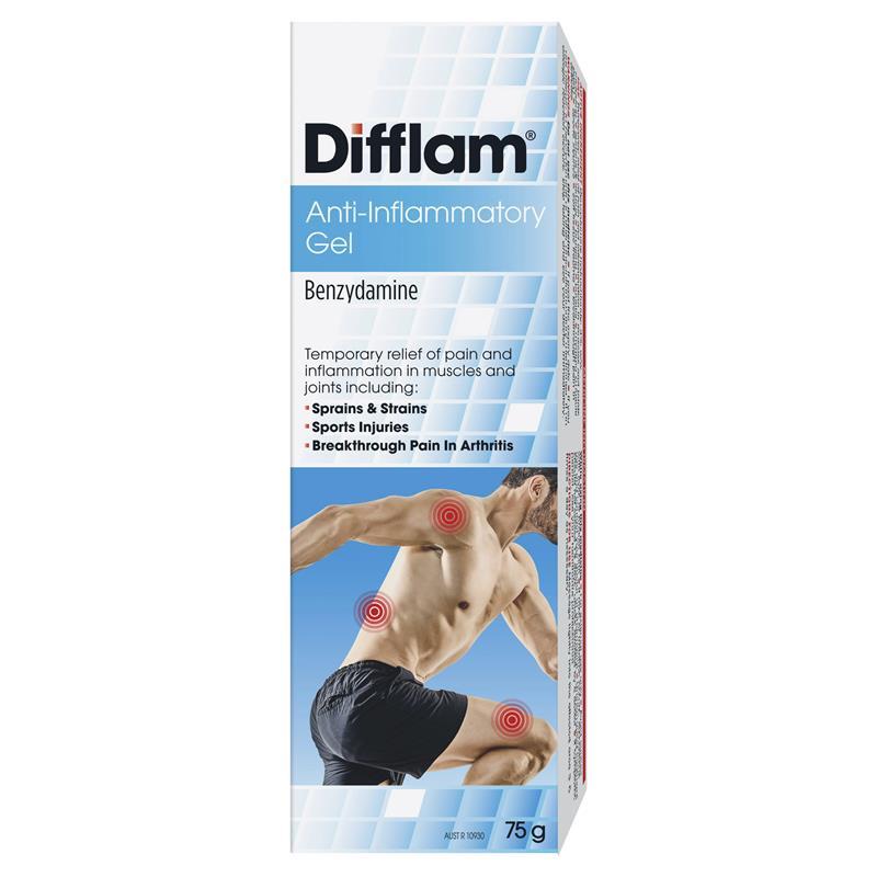 Buy Difflam Anti Inflammatory Gel 3% 75g online at Chemist Warehouse