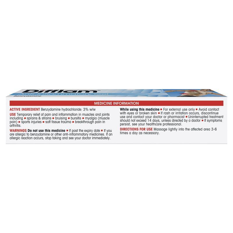 Buy Difflam Anti Inflammatory Gel 3% 75g online at Chemist Warehouse