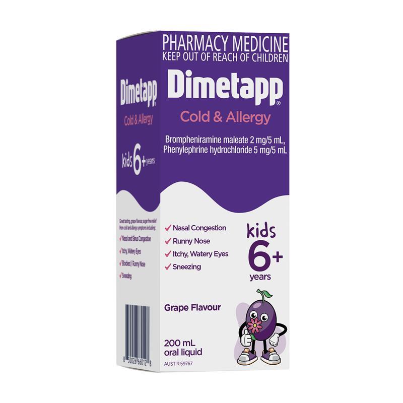 Buy Dimetapp Cold and Allergy 200mL online at Chemist Warehouse