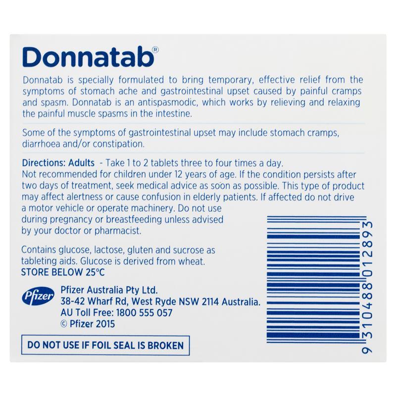 Buy Donnatab Tablets 50 online at Chemist Warehouse