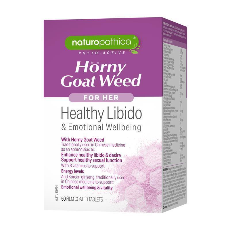 Buy Naturopathica Horny Goat Weed For Her 50 Tablets online at Chemist ...