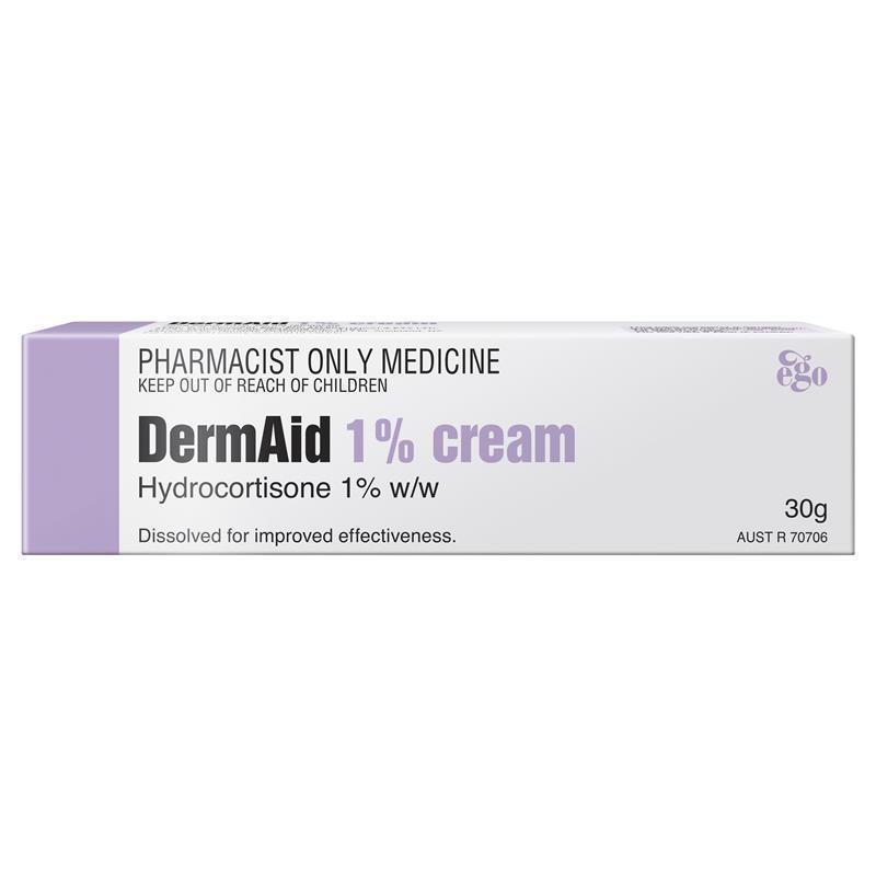 Buy Dermaid 1% Eczema Cream 30g - Hydrocortisone (S3) online at Chemist ...