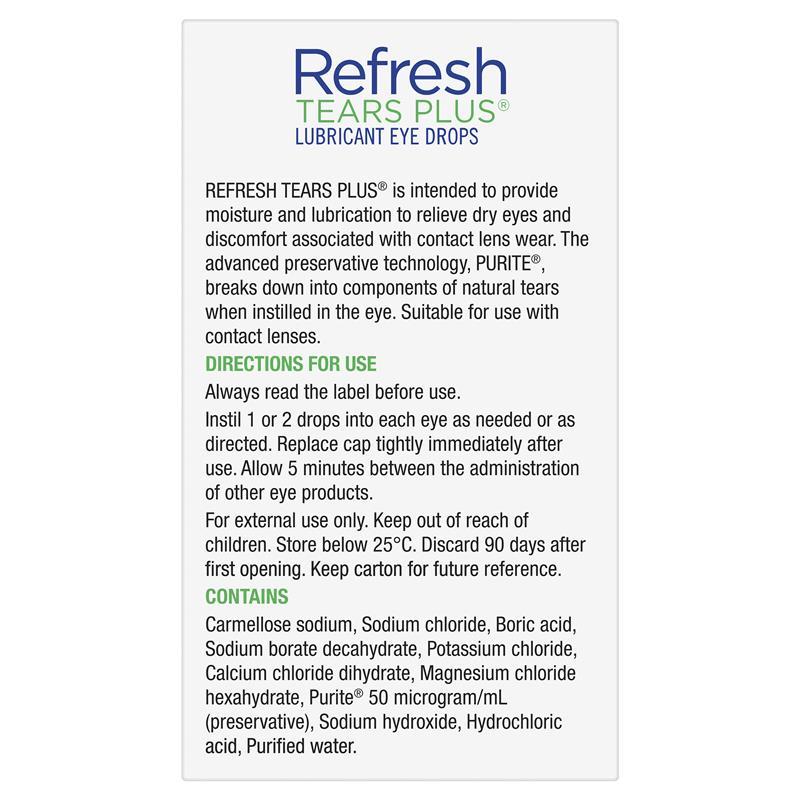 Buy Refresh Tears Plus 15mL online at Chemist Warehouse