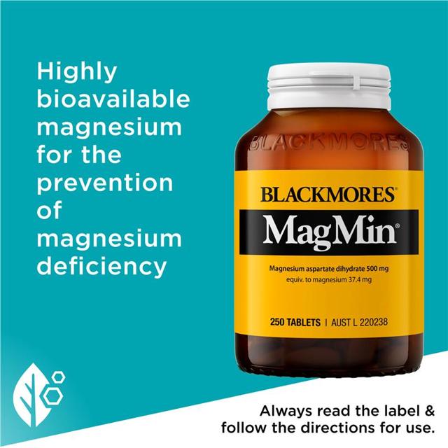Buy Blackmores Magmin 500mg 250 Tablets online at Chemist Warehouse