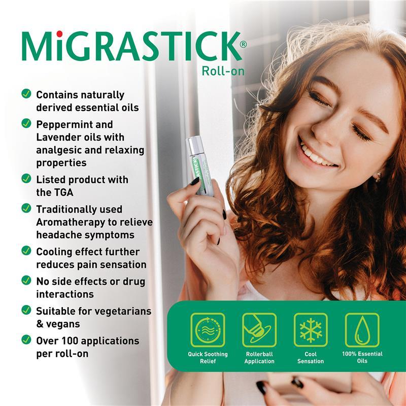 Buy Migrastick Roll On 3mL online at Chemist Warehouse