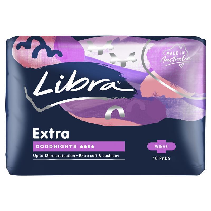 Buy Libra Pads Goodnights 10 online at Chemist Warehouse