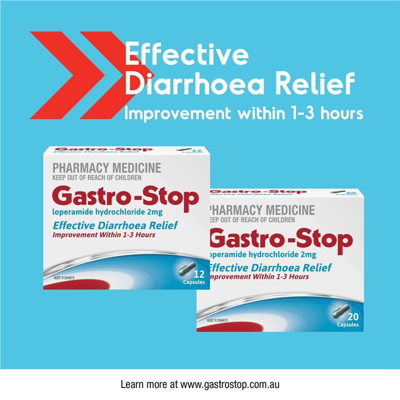 Buy GastroStop 12 Capsules online at Chemist Warehouse