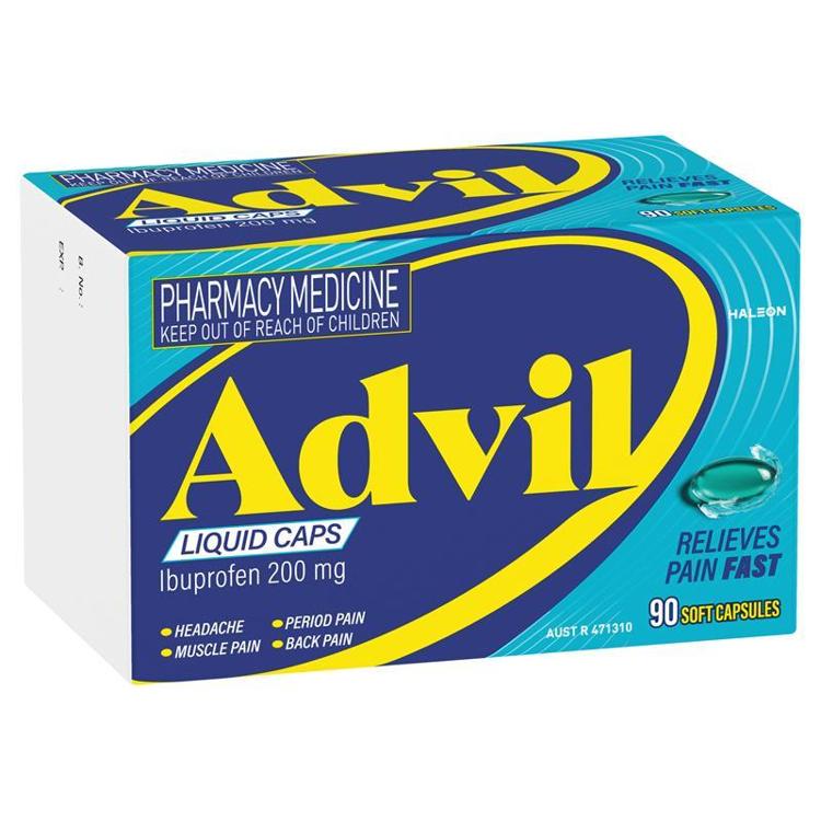 Buy Advil Ibuprofen Pain Relief 90 Liquid Capsules online at Chemist ...