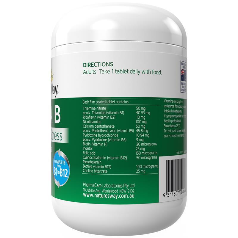 Buy Nature's Way Mega B Executive Stress 200 Tablets online at Chemist ...