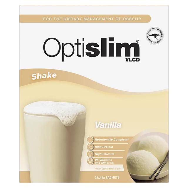 Buy Optislim VLCD Meal Replacement Shake Vanilla 21x43g Sachets online ...