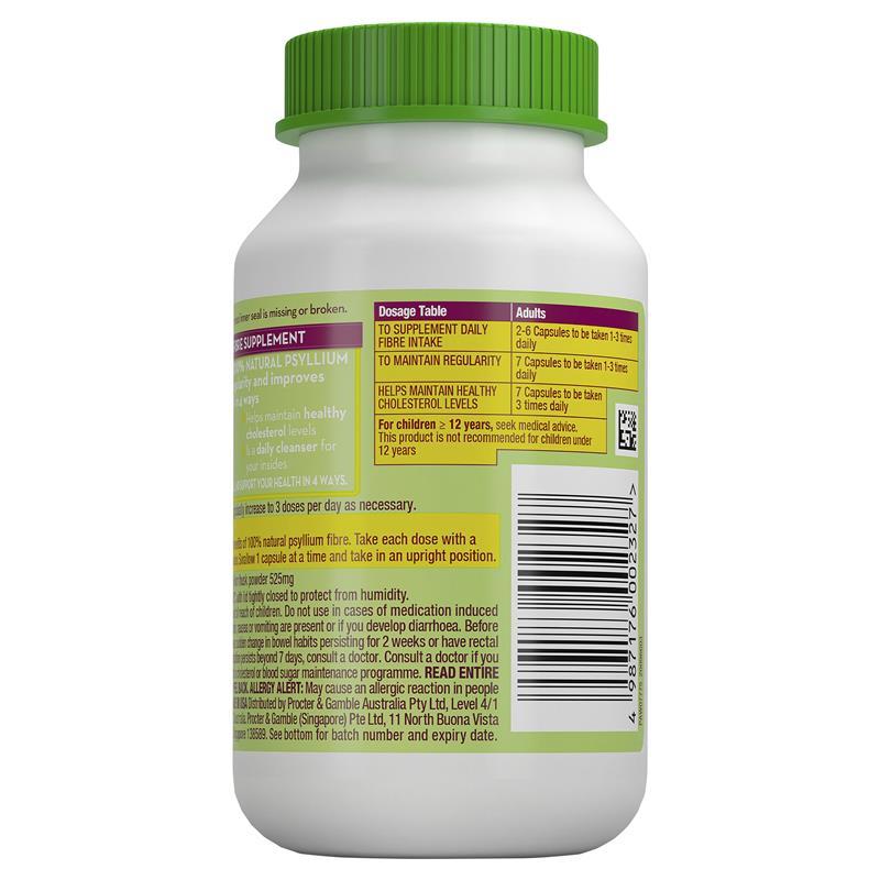 Buy Metamucil Fibre Supplement FibreCaps 160 Capsules online at Chemist ...