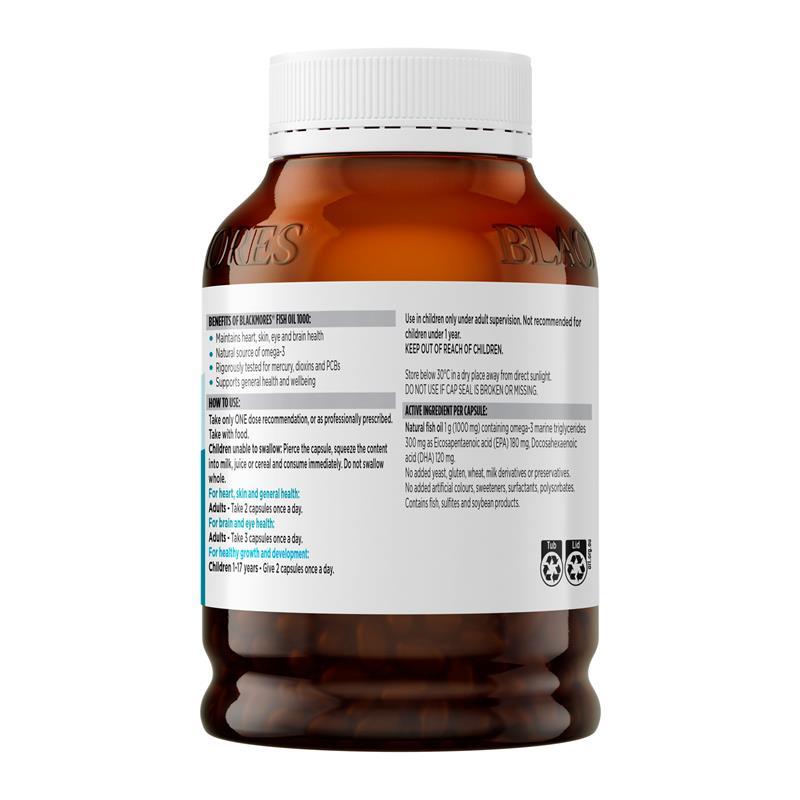 Buy Blackmores Fish Oil 1000mg 400 Capsules online at Chemist Warehouse