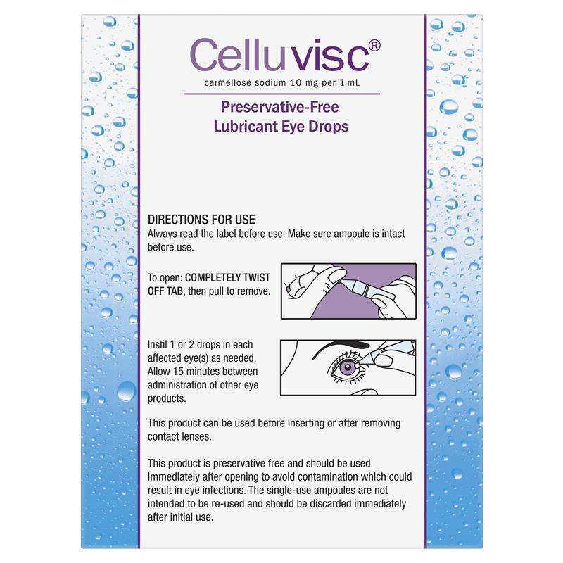 Buy Celluvisc Eye Drops 30 x 0.4mL online at Chemist Warehouse